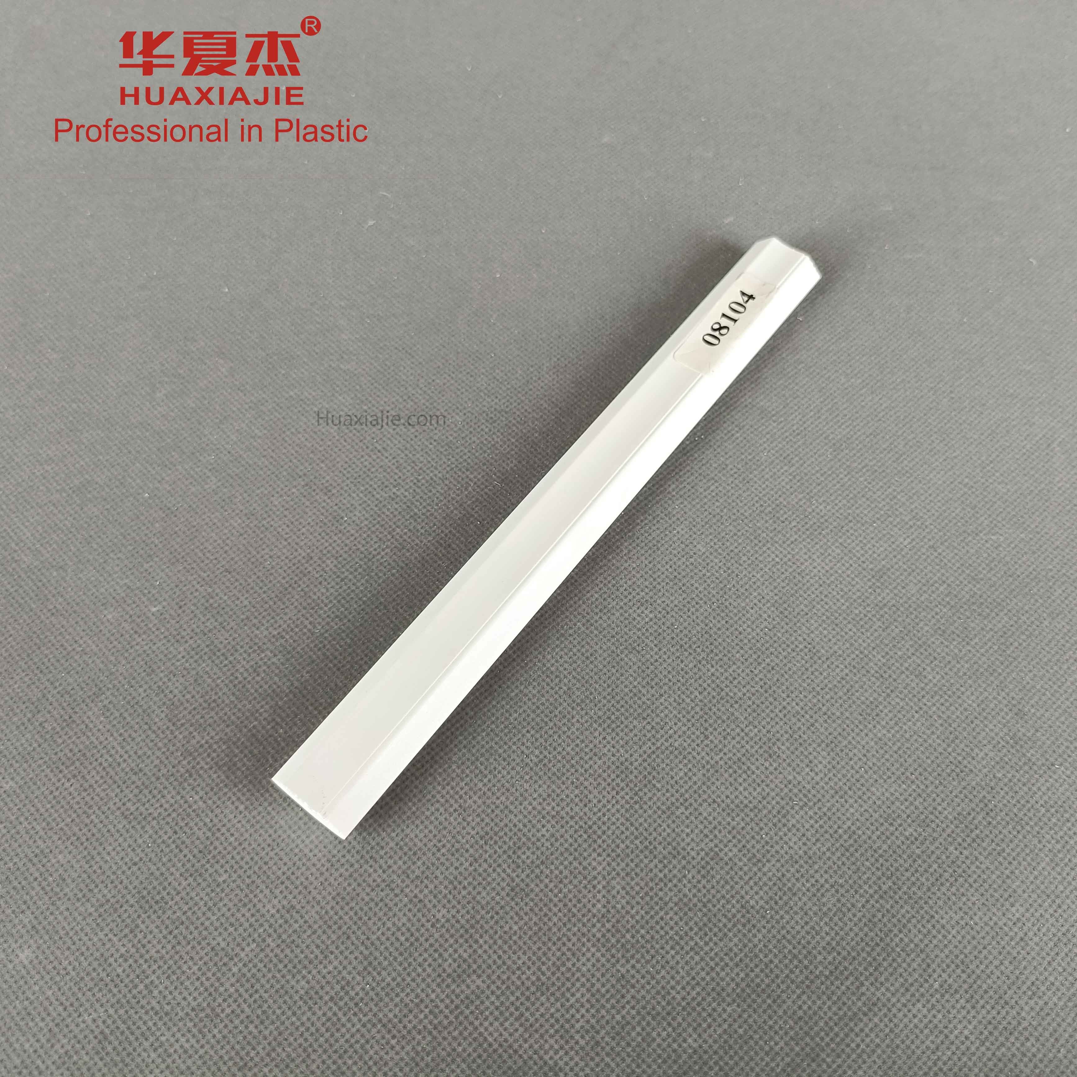 Vinyl White Hard Pvc Crown Moulding สำหรับตกแต่ง
